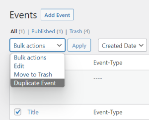 How to duplicate a WordPress event? - EventPrime
