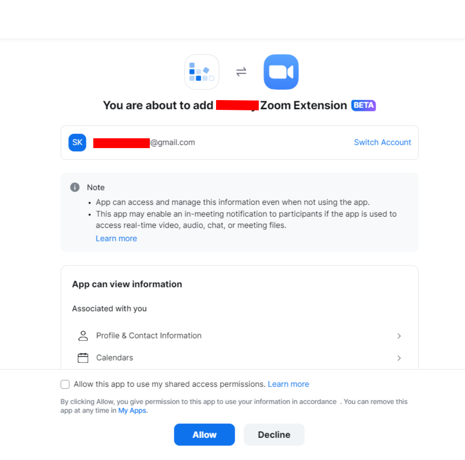Zoom-Extension-Authorization - EventPrime