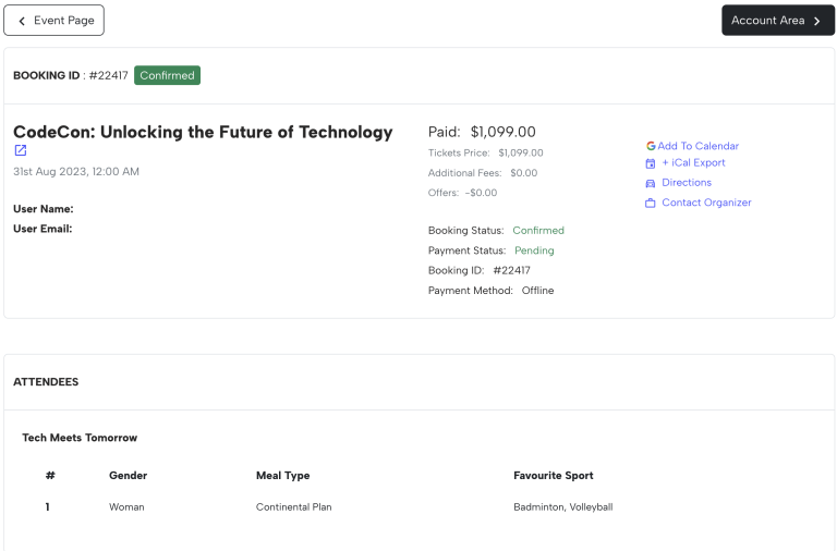 Advanced Checkout Fields - EventPrime
