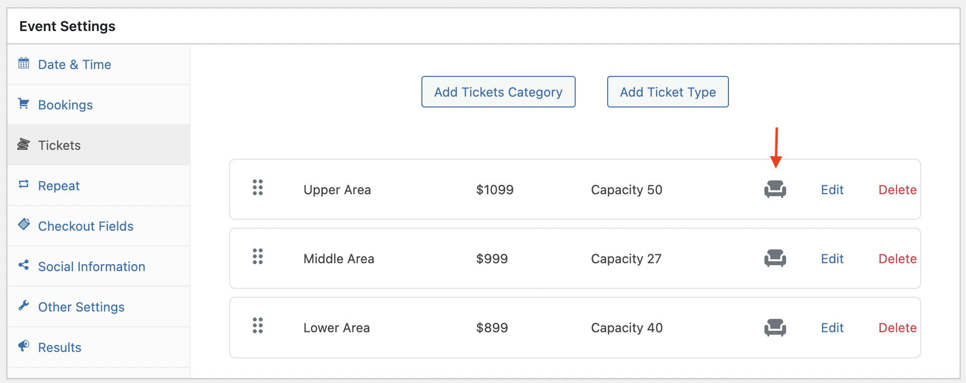 How to add live seating chart to your WordPress events? - EventPrime