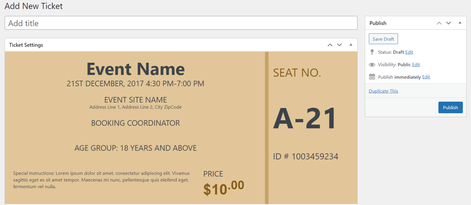 How to add Tickets for your WordPress Events! - EventPrime