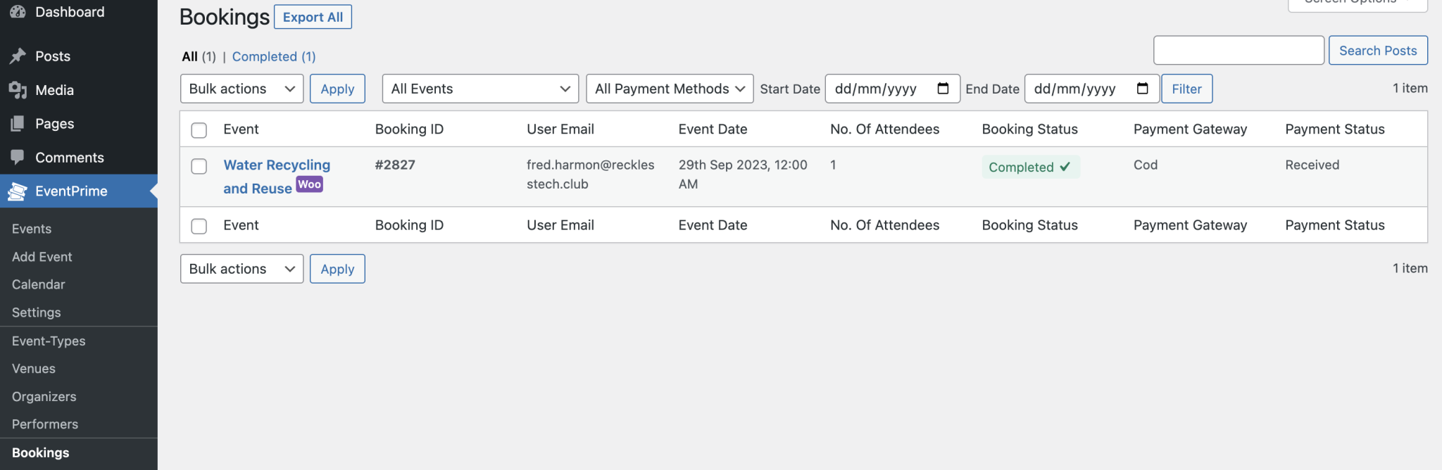 WooCommerce Checkout - EventPrime