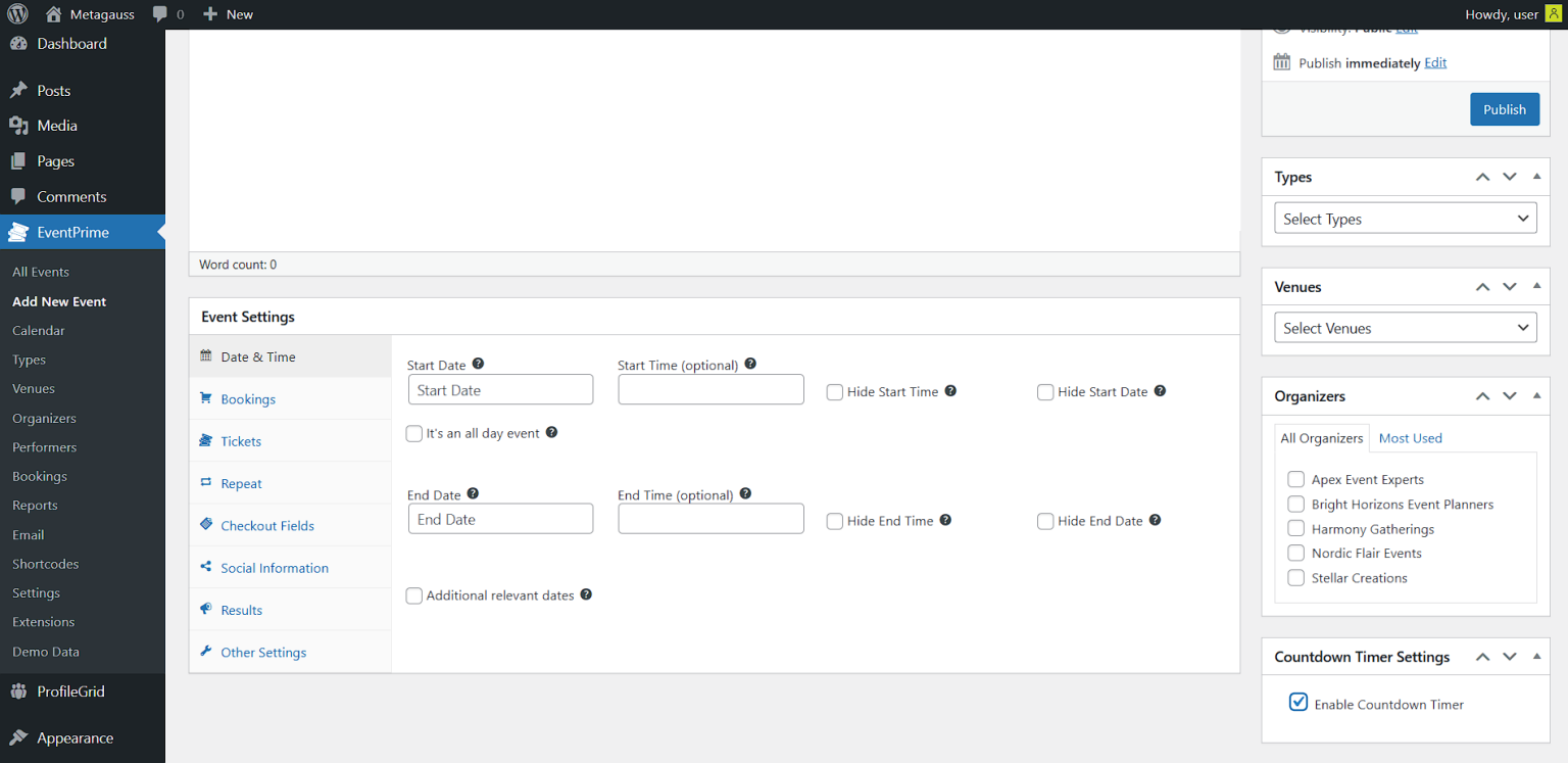 Event Countdown Timer - EventPrime